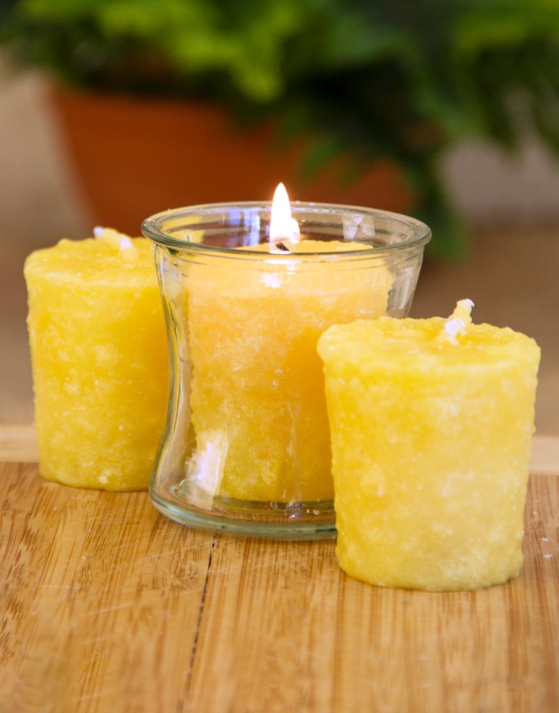 Butter Rum 3 Pack Votive Candles – Warm Glow