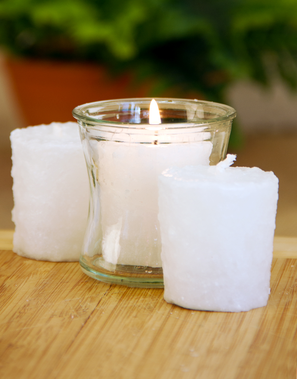 Serenity 3 Pack Votive Candles – Warm Glow